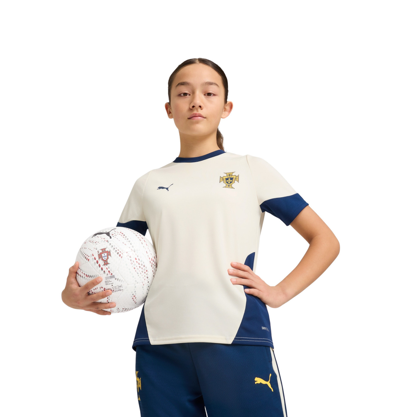 PUMA Portugal Maillot D Entra nement 2025 2026 Enfants Blanc Cass Bleu PUMA Portugal Maillot D Entra nement 2025 2026 Enfants Blanc Cass Bleu