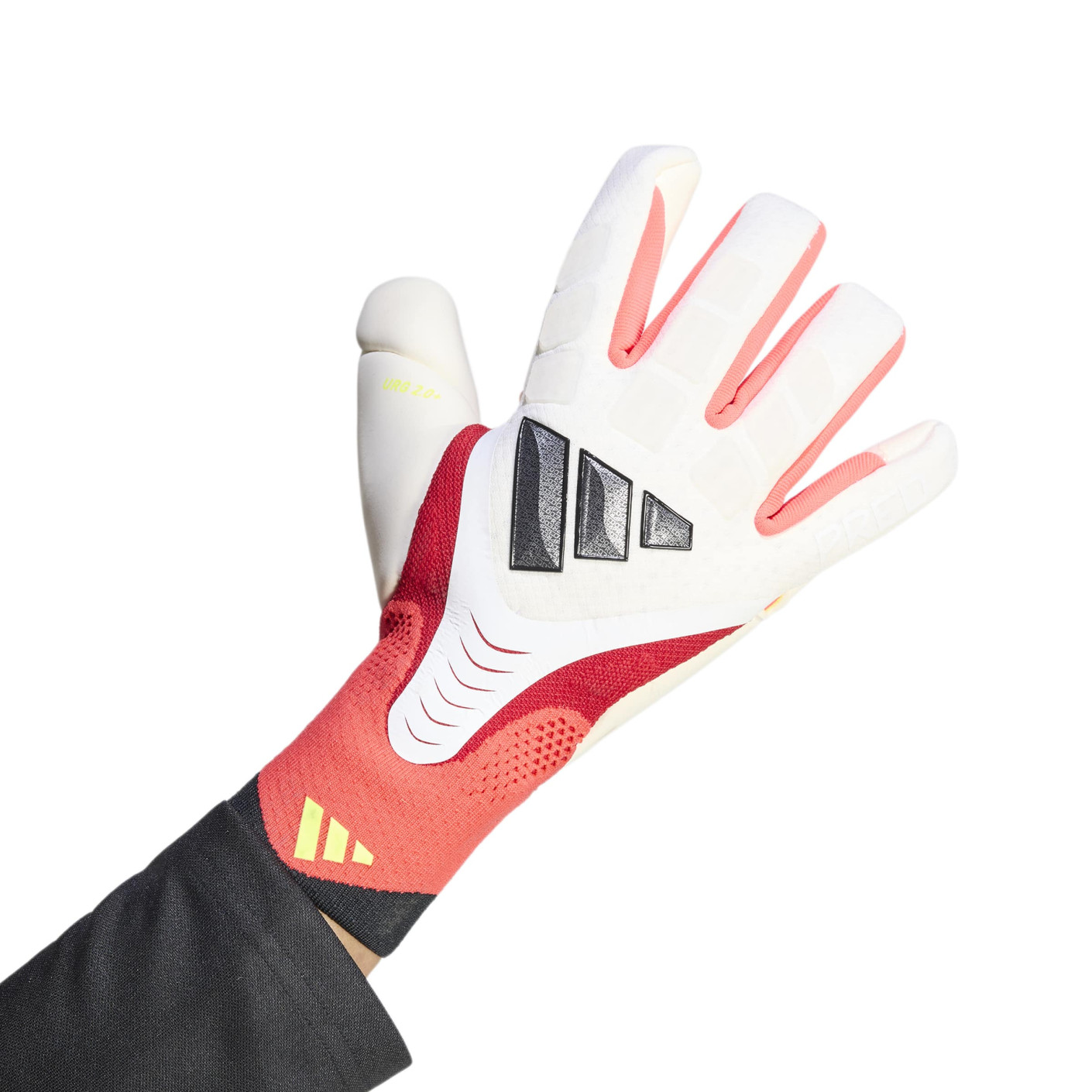 adidas Predator Pro Gants de Gardien de But Blanc Rouge Noir ...