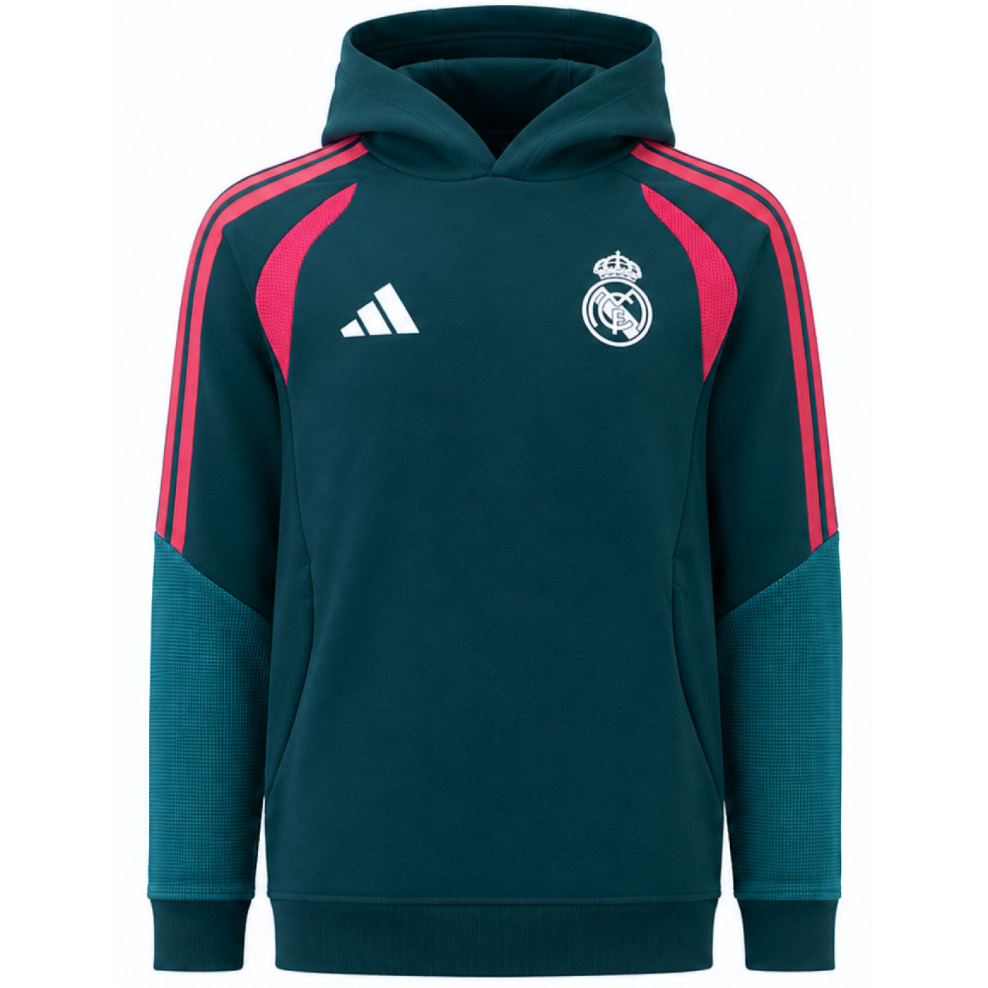 Sweat à capuche adidas Real Madrid 2026-2027 pour Enfants, vert foncé ...